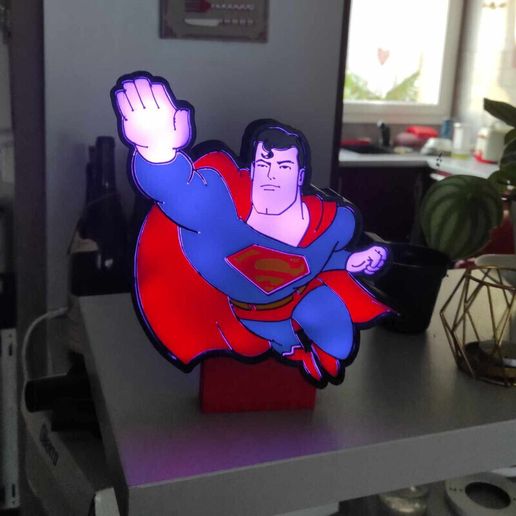 STL file Superman, luminous or not 🦸‍♂️ ・3D printer design to download ...