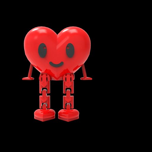 3D file Flexi Heart 💜 ・3D print design to download・Cults