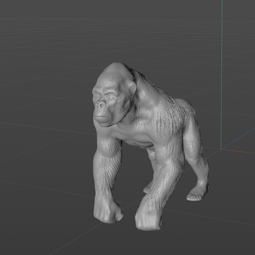 🦍 Digital model of a gorilla・ STL File for 3D printing・Cults