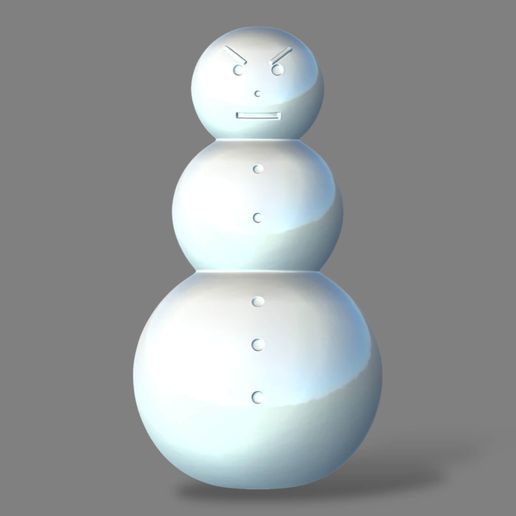 angry snowman