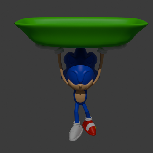 3D file sonic support 👨‍🎨 ・3D printing idea to download・Cults