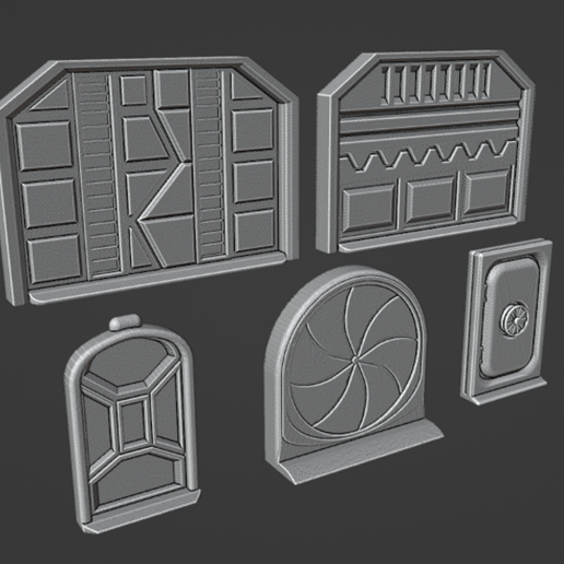 🧪 Science Fiction 28mm Scale Doors Set STL – Sci-Fi Terrain for ...