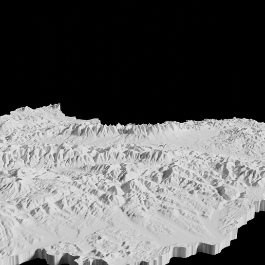 3D file Slovakia Topographic Map - 3D Terrain Elevation - Relief 3D Map ...