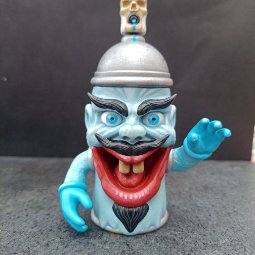 🥫 Spray can Stan funky graffiti Character・ STL File for ・Cults