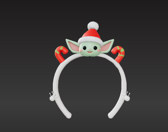 🎄 Labubu Christmas Headband - Festive Foundling Accessory with Santa ...