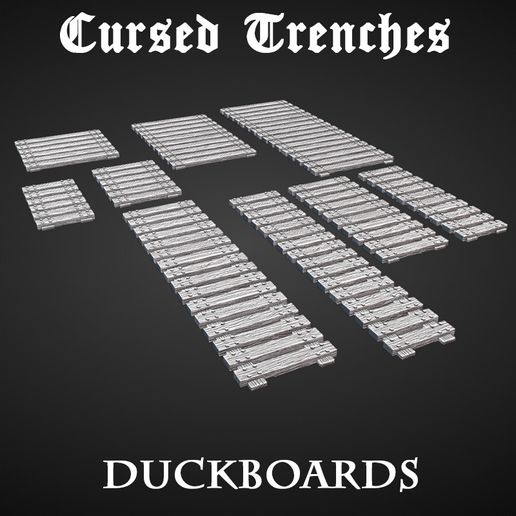 🎲 Cursed Trenches: Duckboards & Divider Walls・ STL File for 3D printing ...