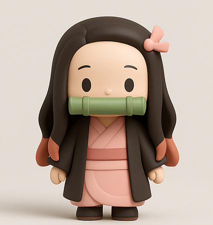 🧸 Chibi Demon Slayer STL – 3D Printable Nezuko-Inspired Miniature ...