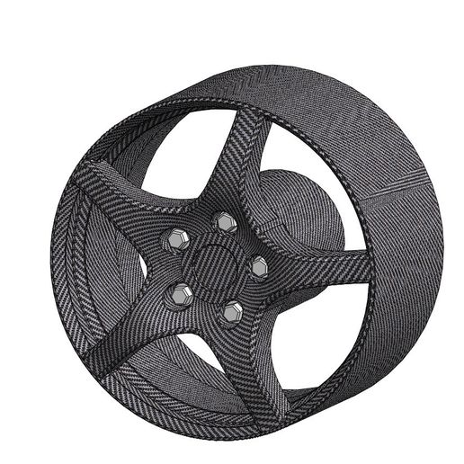 STL file Wheel_134_5 Spokes 🛞 ・3D printer design to download・Cults
