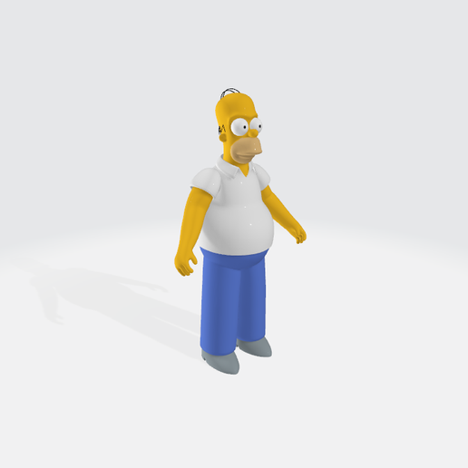👾 Homer Simpson - 3d model with texture・ STL File for 3D printing・Cults