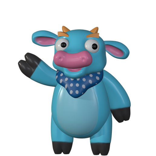 🐄 Dora the explorer cow・Archivo STL para Impresión 3D・Cults