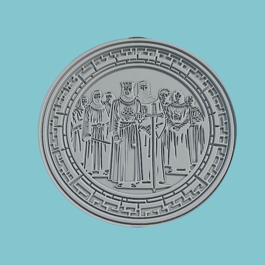 3D file Monty Python and the Holy Grail Movie Medallion Monty Python ...