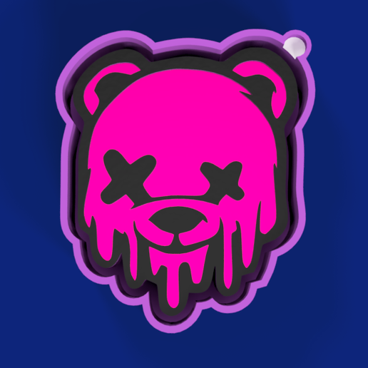 🫠 Melted Bear Mold Freshie – Trippy & Cool・ STL File for 3D printing・Cults