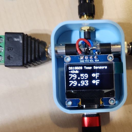 🧞‍♂️ XIAO ESP32C6 Dual DS18B20 External Temperature Sensors with OLED ...