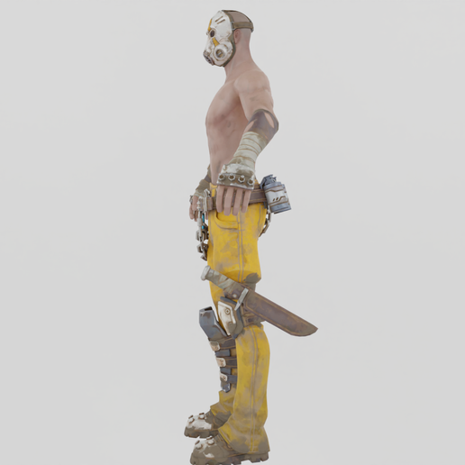 🎮 Psycho Bandit Textured Rigged・ OBJ File for ・Cults