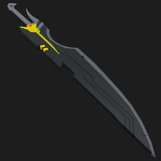 STL file League Of Legends Samira's Sword Prop ( 1/1 Scale ) 🗡️ ・3D ...