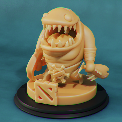 3D file Chibi Tidehunter | Dota 2 fan art 🎨 ・3D printable model to ...