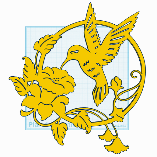 🐦 Colibri・Free STL File for 3D printing and CNC machining - Laser ...