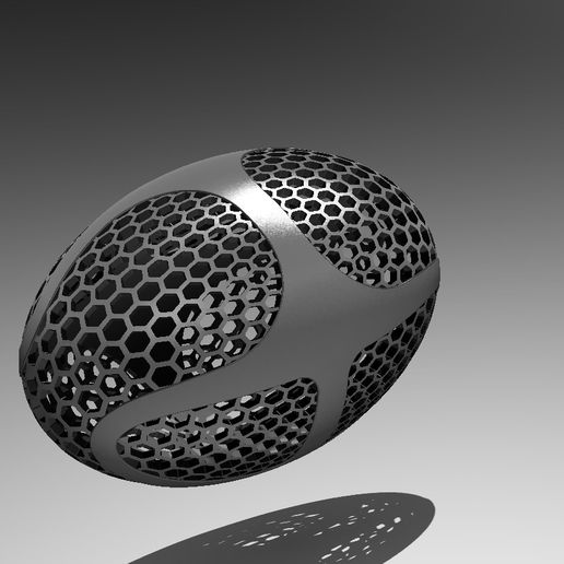 🏉 RUGBY AIRLESS BALL・ STL File for 3D printing・Cults