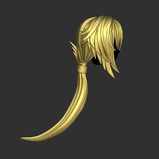 💇 Stylized Hair v2 3D print model・ STL File for 3D printing・Cults