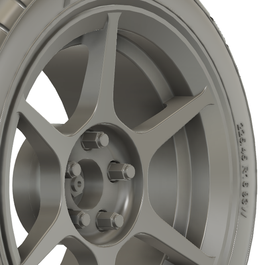 🚗 1/24 16x7.5 Buddy Club P1 Racing 5x114.3 wheels・ 3D File for 3D printing・Cults