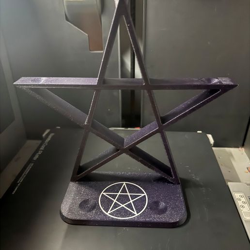 🔮 Pentagram Upright Sphere Display (Commercial License)・ STL File for ...