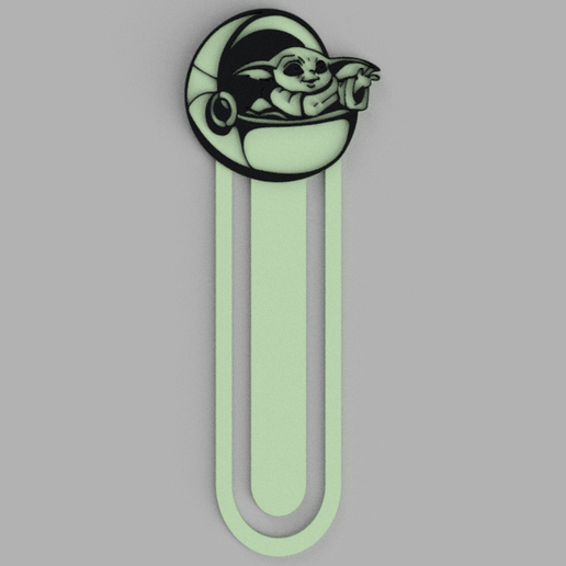 👶 Baby Yoda - Din Grogu The Mandalorian Bookmarks・Free STL File for 3D ...