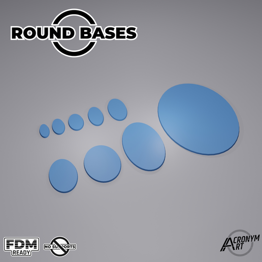 3D file Miniature round bases with magnet slots 🧲 ・3D printable model ...