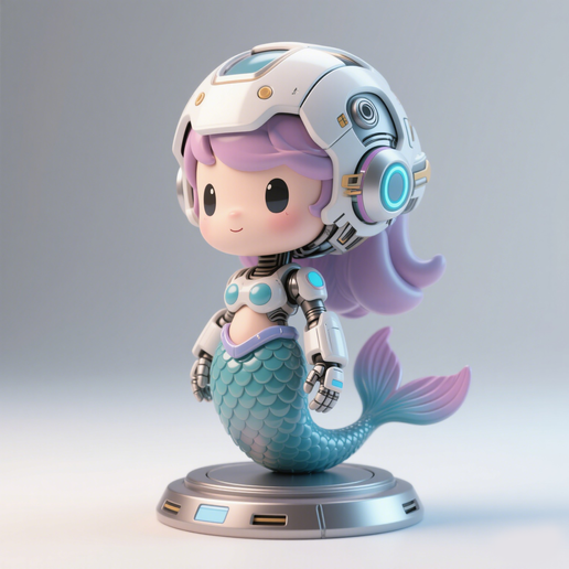🤖 Robot Sculpture Mech Sculpture The Little Mermaid・ STL File for 3D ...