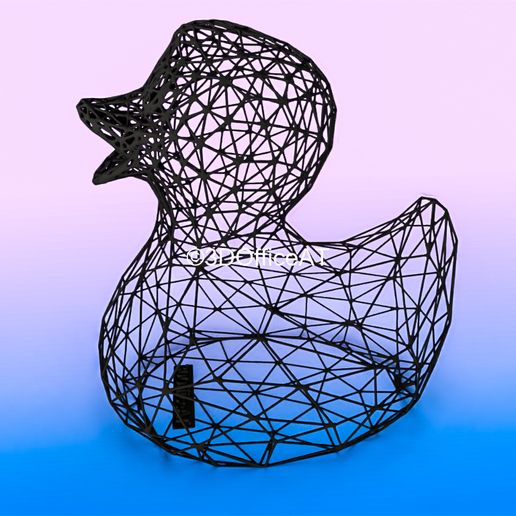 🎨 Wire Art Duck - 3DOfficeAT - Pre - Supported・Free STL File for 3D ...