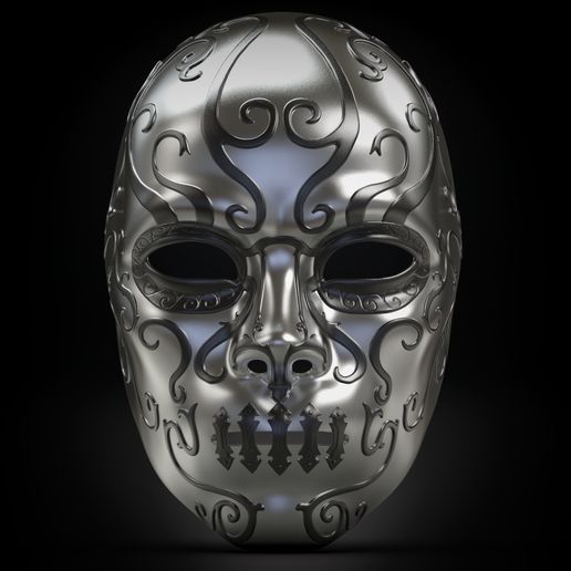 🎉 Bellatrix Lestrange Death Eater Mask Harry Potter・ STL File for 3D ...