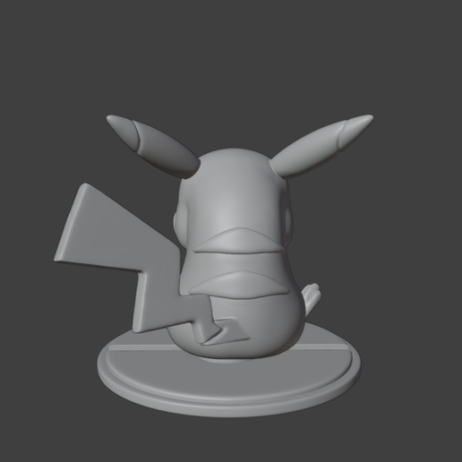 🐉 sitting pikachu・Free STL File for 3D printing・Cults