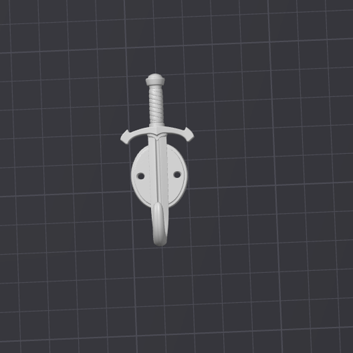 🗡️ Sword Hook・Free STL File for 3D printing・Cults