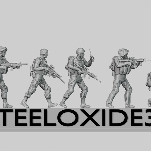 🫡 Modern IDF infantry set 1・ 3D File for 3D printing・Cults