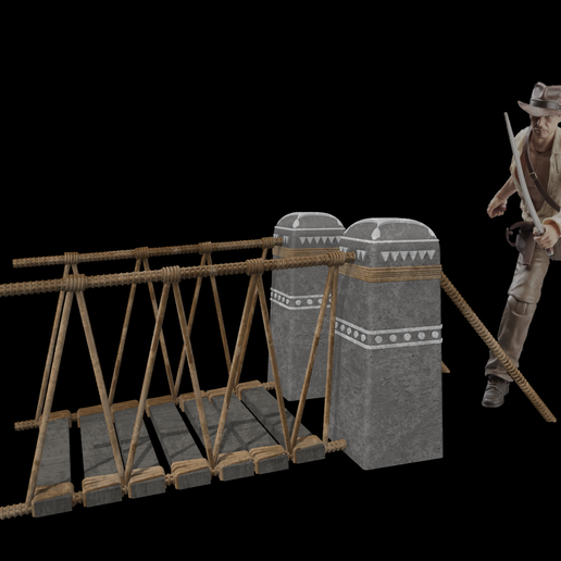 ⭐ Star Wars Indiana Jones Temple of Doom Bridge Diorama for 3.75" and 6 ...