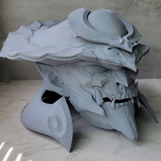 3D printing Yoshimitsu Tekken 8 Helmet • made with Ender 5 pro・Cults