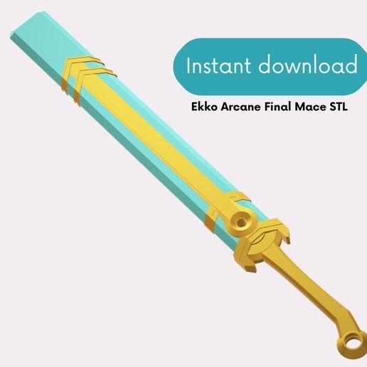 STL file Ekko Bat/ - Mace arcane for cosplay 🦇 ・3D printable design to ...
