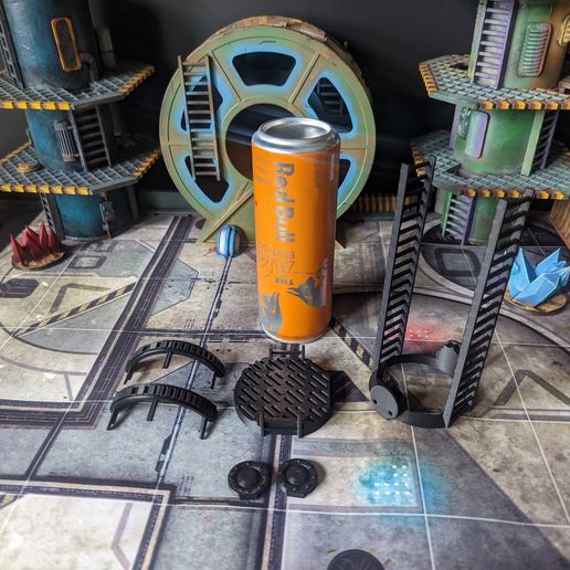 🐂 Red Bull Can Tower Set・Free STL File for 3D printing・Cults