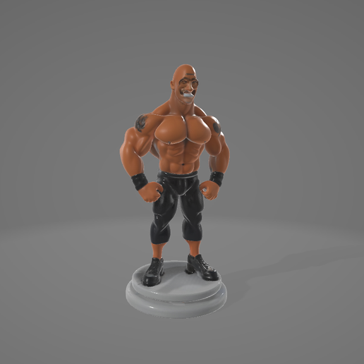 STL file Dwayne Johnson statue 🐉 ・3D printer design to download・Cults