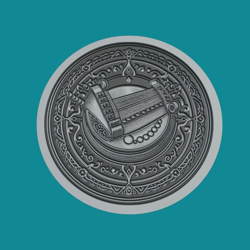 🎵 Qanun Music Medallion Qanun 3d Print Model・ 3D File for 3D printing・Cults