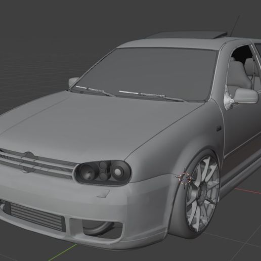 🏌️ GOLF IV - VW GOLF 4・ STL File for 3D printing・Cults