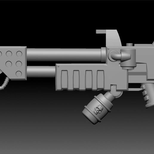 ⚔ Warhammer 40k Space Marine Flamethrower flamethrower・Free STL File ...