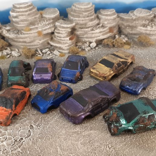 🎲 Junk cars・Free STL File for ・Cults