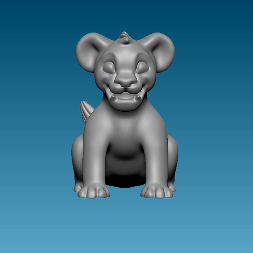 STL file simba the lion king 🦁 ・3D print model to download・Cults