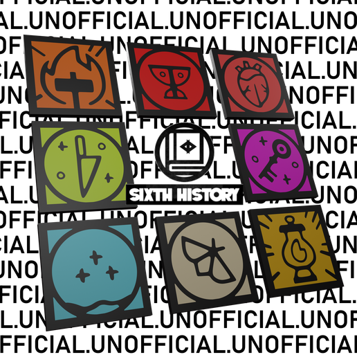 🎮 Cultist Simulator - Principles Coaster Set for Multicolor・Free STL ...