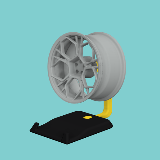 🛞 WHEEL PHONE HOLDER - STAND PHONE・ STL File for 3D printing・Cults