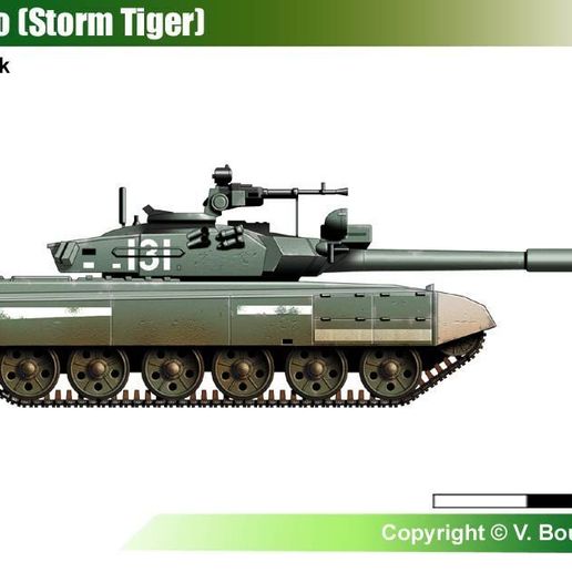 🪖 pokpung-ho tank・ STL File for ・Cults