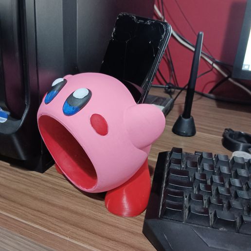 📞 Kirby cell phone speaker・ STL File for ・Cults