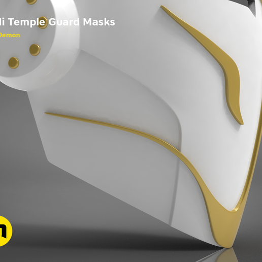 🕍 4 Jedi Temple Guard Masks・ OBJ File for ・Cults