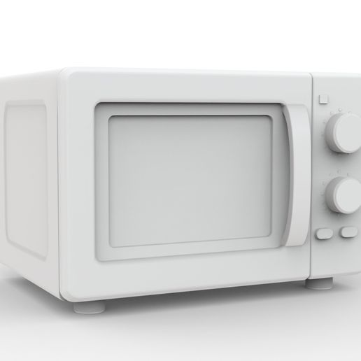 🍳 Microwave Oven 3D Printable 3D print model・ OBJ File for 3D printing ...