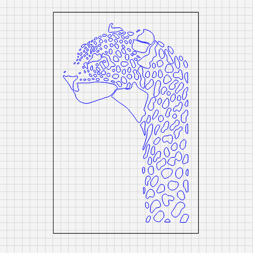 🐆 Leopard _ Laser・Free DXF File for CNC machining - Laser cutting・Cults